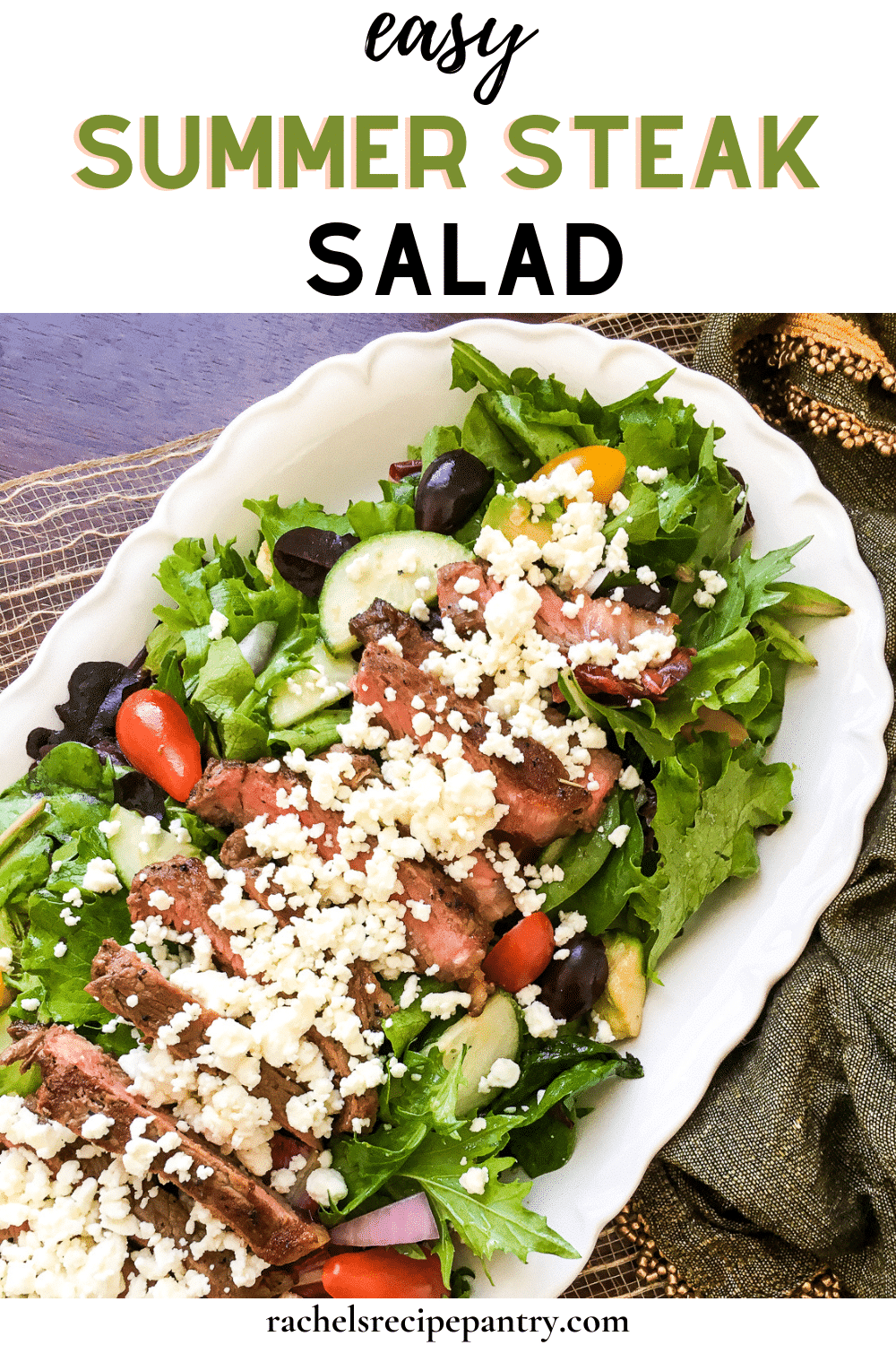 Easy Summer Steak Salad With Balsamic Dressing