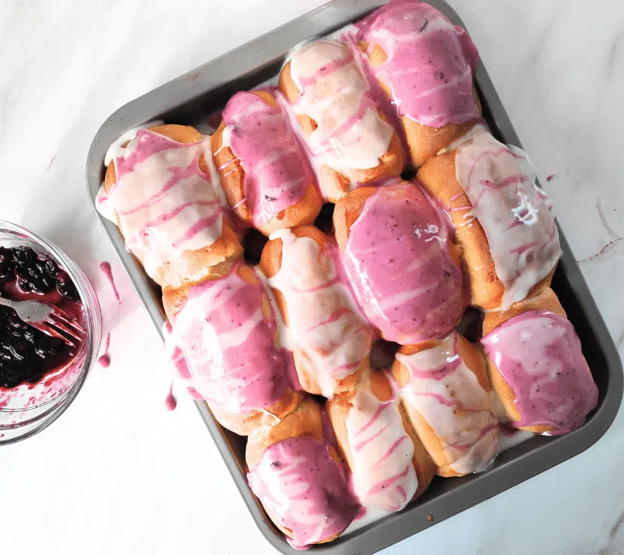 The Best Small Iced Finger Buns - Rachel's Recipe Pantry