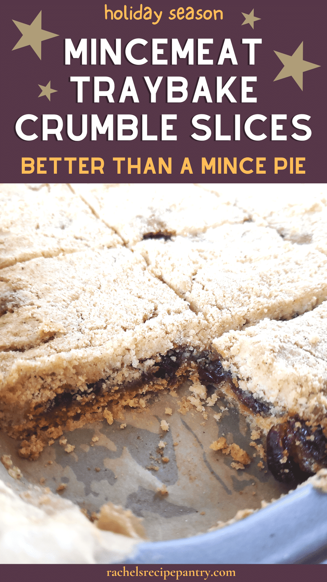 Easy Mincemeat Traybake Crumble Slices Recipe